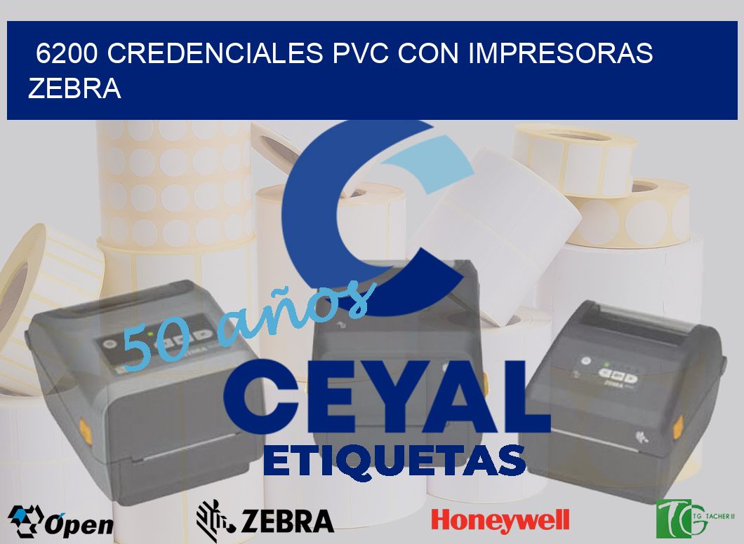 6200 CREDENCIALES PVC CON IMPRESORAS ZEBRA | Ribbon Zebra
